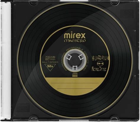 Диски CD-R Mirex Maestro 52X 700MB (retro style) Slim case — купить в ...
