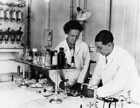 Frédéric and Irène Joliot Curie Nobel Prize Winning French Chemists
