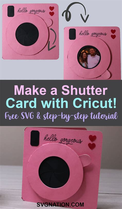 Camera Shutter Card Shutter Card SVG For Cricut Silhouette