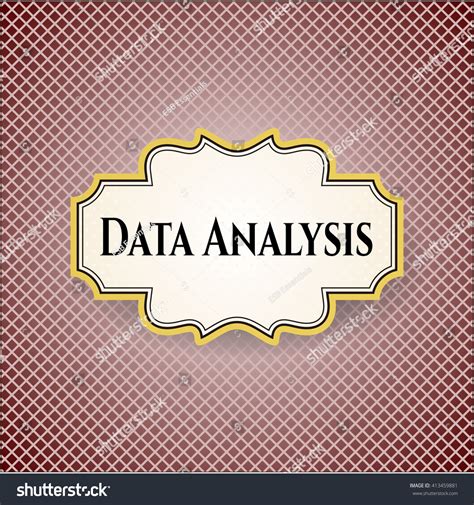 Data Analysis Vintage Style Card Poster Stock Vector Royalty Free 413459881 Shutterstock