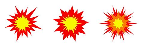 Fire Explosion Icon Illustration Vector Art At Vecteezy