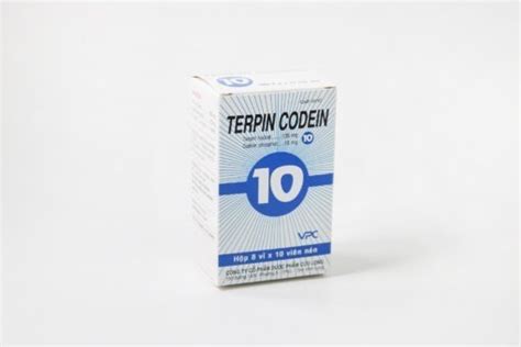 Terpin Codein 10mg Thuốc Giảm Ho Long đờm Thành Phần Terpin