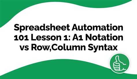 Spreadsheet Notation At Cameron Malone Blog
