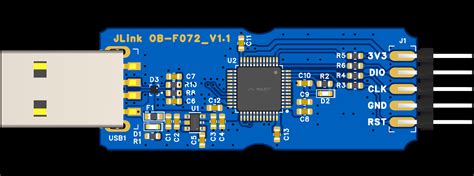 Jlink Ob32f072 With Virtual Serial Port Cdc Platform For Creating