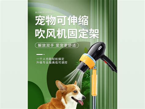 宠物用品详情页吹风机支架详情页 晴格格设计 站酷ZCOOL