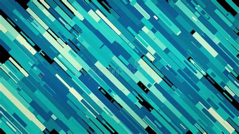Abstract Blue Short Lines Flowing Diagonally On Black Background