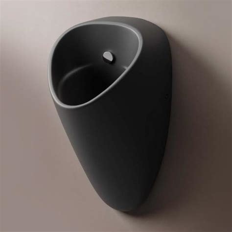 VitrA Plural Urinoir électronique alimentation à larrière noir mat