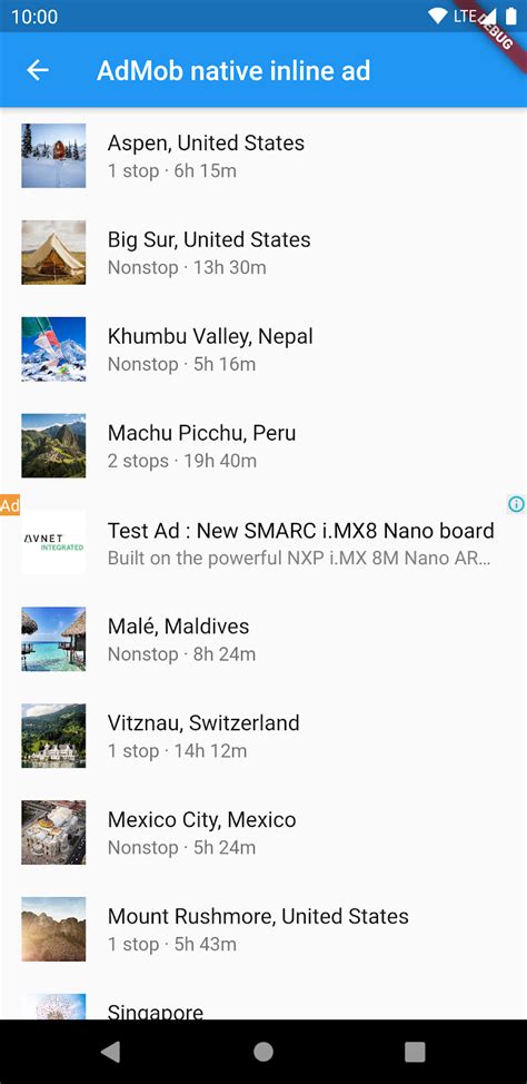 Adding An Admob Banner And Native Inline Ads To A Flutter App Google