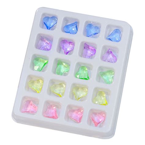 Iusoulz Beauty Product 20pcs 3d Crooked Peach Nail Drill Rhinestones
