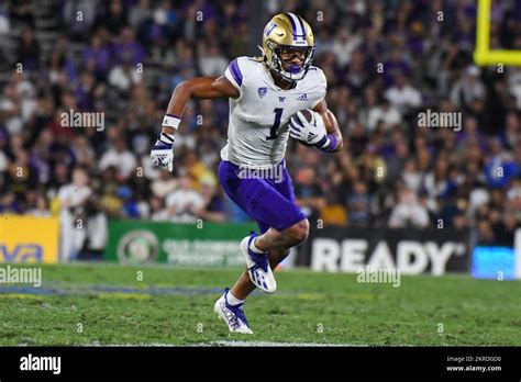 Washington Huskies Wide Receiver Rome Odunze 1 During An NCAA