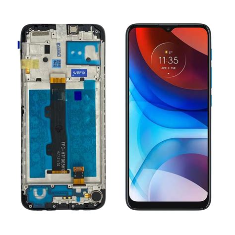 Frontal Moto E7 Power Com Aro Wefix Jf Distribuidora
