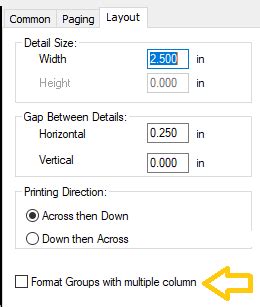 Css Multicolumn Layout Trying To Repeat Group Header In The Right Side Column In A Multi