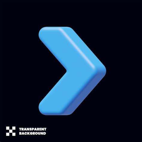 Premium Psd Chevron Arrow Pointer In 3d Render