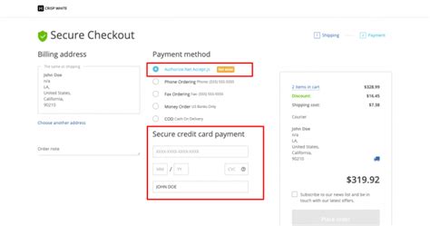 Authorize Net Accept Js