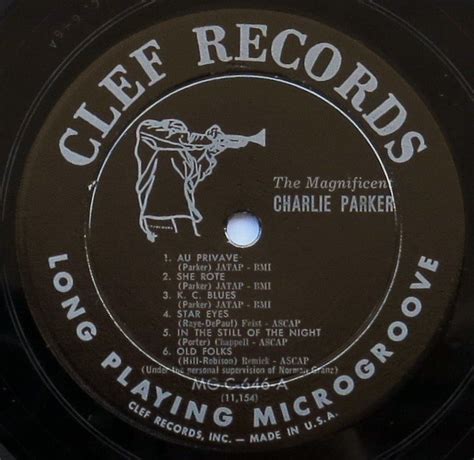 Charlie Parker Mint 1955 First Pressing “the Magnificent Charlie Parker” Clef Lp