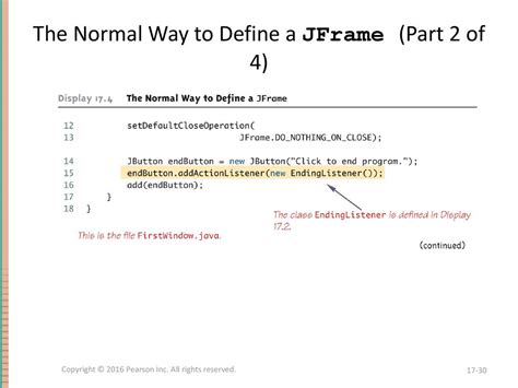 Chapter 17 Swing I Slides Prepared By Rose Williams Binghamton University Kenrick Mock