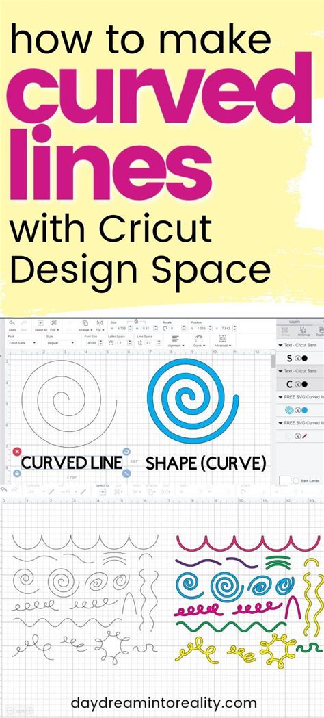 How To Make A Curved Line In Cricut Design Space Free Svg Curvy Lines Cricut Design Cricut