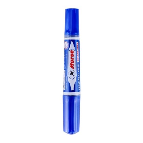 ตราม้า ปากกาเคมี 2 หัว สีน้ำเงิน Big C Online