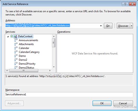 Cannot Add A Service Reference To Sharepoint 2010 Odata Robert Maclean
