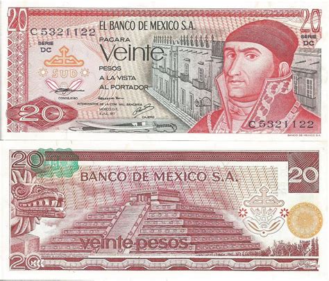Mexico 20 Pesos 1977 UNC Kupindo 64382797