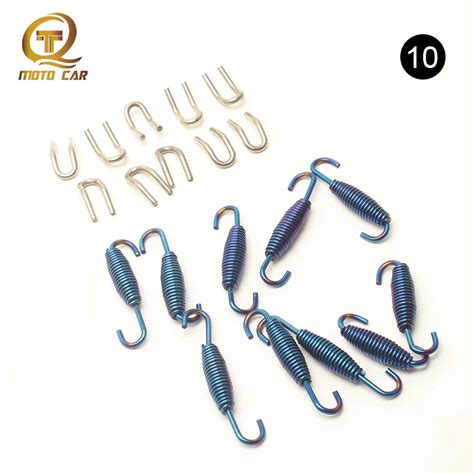 범용 오토바이 배기 장착 스프링 후크 스쿠터 중간 자동 탄성 머플러 51mm 61mm 10 개배기 And 배기 시스템 Aliexpress