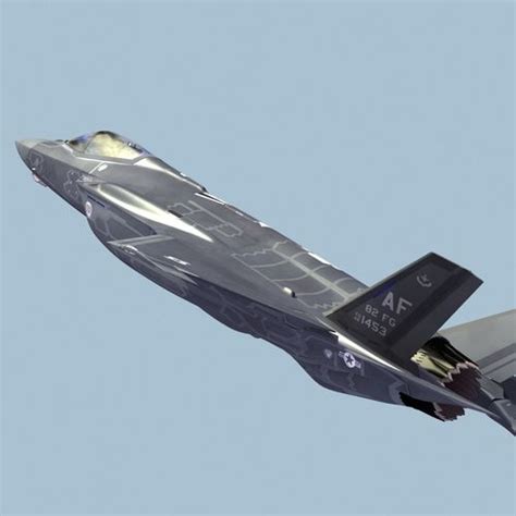 F35A Lightning II JSF 3D Model MAX OBJ 3DS FBX LWO LW LWS HRC XSI