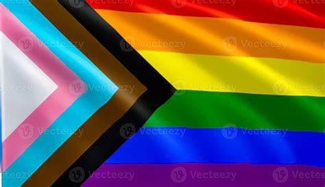 Rainbow Pride Flag Lgbtq Diversity Intersex Inclusive Progress Pride