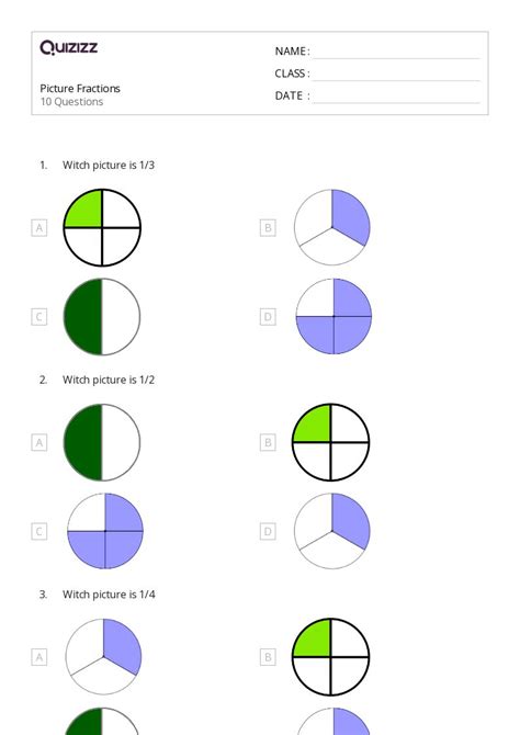 50 Fractions Worksheets For 2nd Grade On Quizizz Free And Printable
