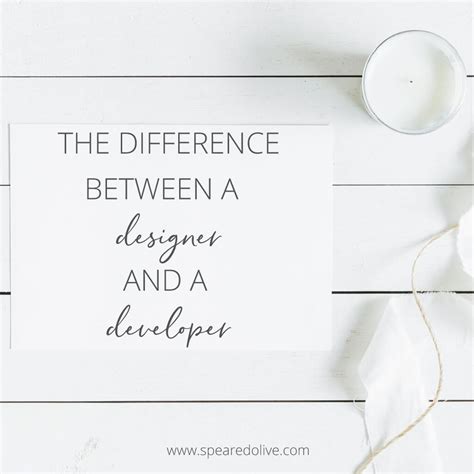 The Difference Between A Designer And Developer — Speared Olive