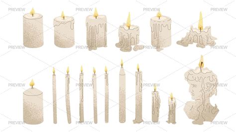 Candle Doodles Graphics Motion Array