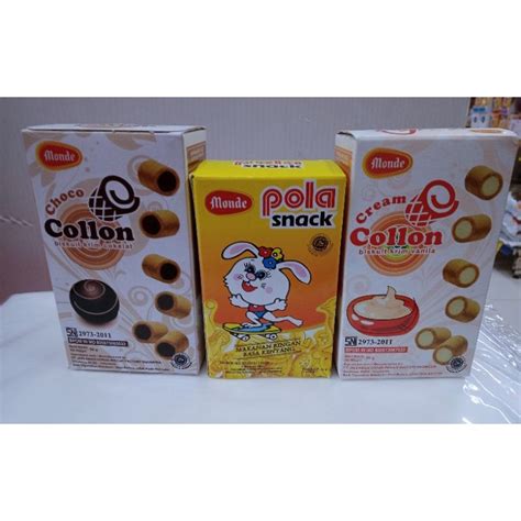 Jual Monde Cream Collin Biskuit Cream Vanila Coklatrasa Kentang