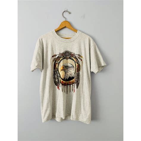 Vintage Bald Eagle Native American T Shirt Size Depop