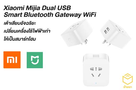 ป้ายยา Xiaomi Mijia Dual Usb Smart Bluetooth Gateway
