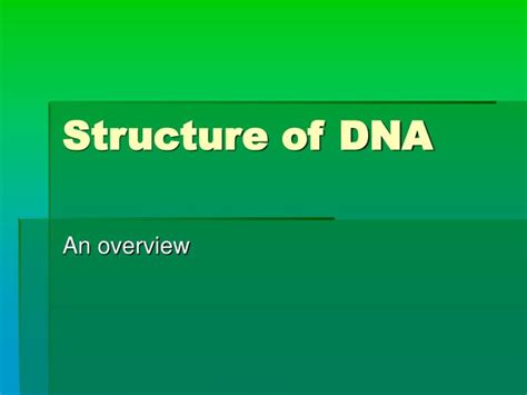 PPT Structure Of DNA PowerPoint Presentation Free Download ID