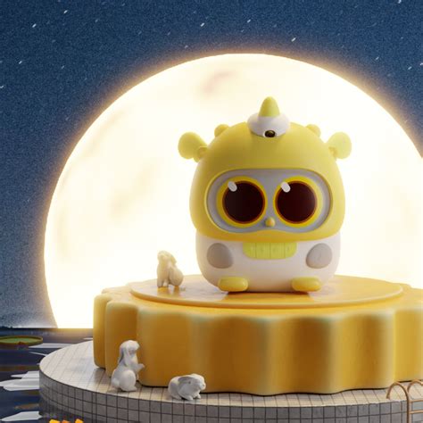 中秋夜晚主题虚拟影棚 作品中心 造物云，在线3d营销设计