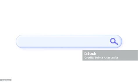 3d 검색 막대 그림입니다 탐색 및 검색 개념 웹 사이트 및 Ui 디자인을위한 브라우저 버튼 0명에 대한 스톡 벡터 아트 및 기타 이미지 Istock
