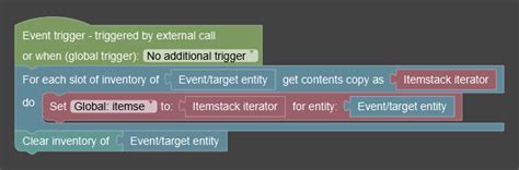Temporary Custody Of All Items In Inventory Mcreator