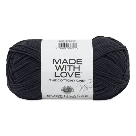 Lion Brand Made With Love The Cottony One Yarn Dustin Lance Black