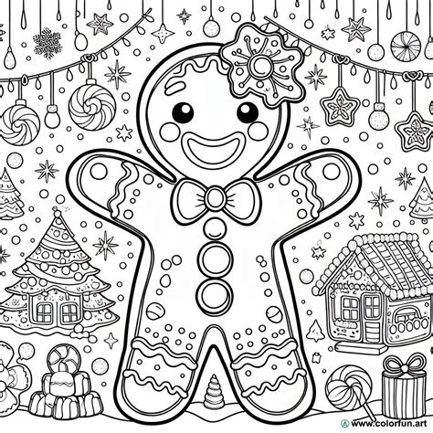 Coloriage petit bonhomme en pain d épice à Télécharger ou à Imprimer gratuitement
