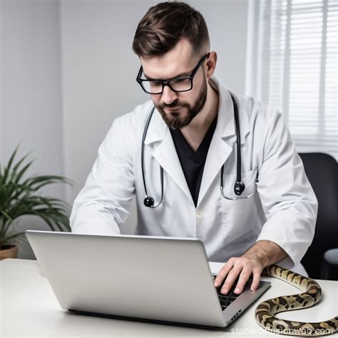 Osteopath Coding On Laptop Stable Diffusion Online