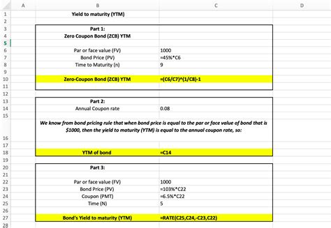 Solved Problem Yield To Maturity Compute The Yield To Maturity YTM Of A Course Hero