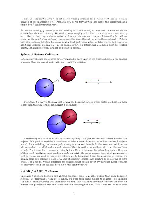 Solution Physics Collision Detection Studypool