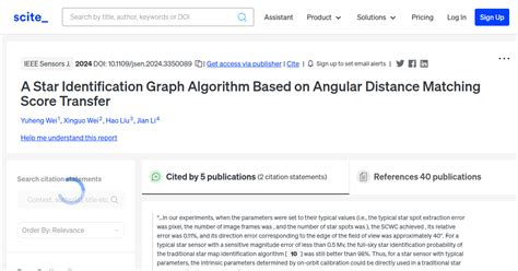 A Star Identification Graph Algorithm Based On Angular Distance