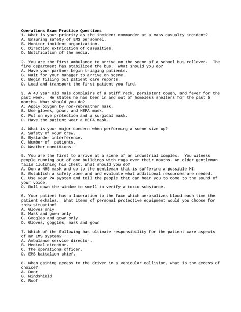 Fisdapoperationsquestionswithanswers Scholarfriends