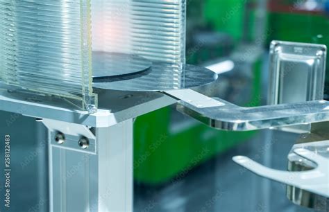 Silicon Wafers And Microcircuits With Automation System Control Application On Automate Robot