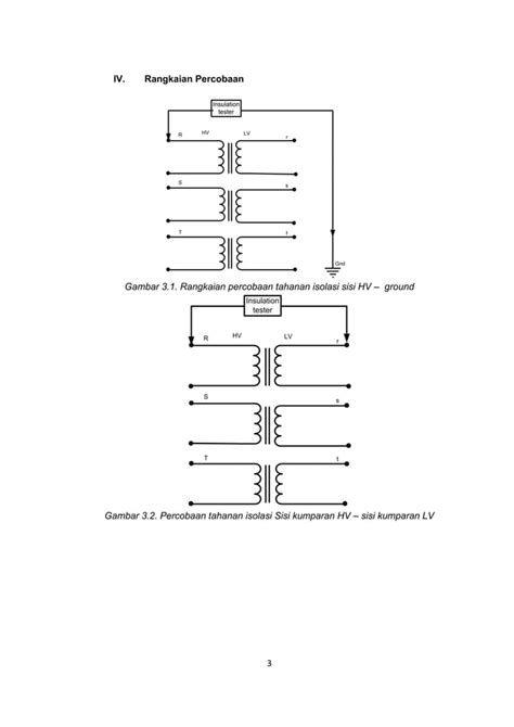 Prosedur Pengujian Rutin Trafo 3 Fasa Hubungan Y Y Pdf