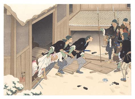 尾竹越堂「吉良上野介の最後」 山田書店美術部オンラインストア