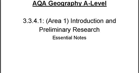 Bundle Fieldwork Aqa Geography A Level Pmt Education