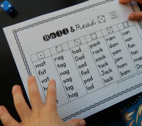 Roll Read Games For Short A Words The Measured Mom