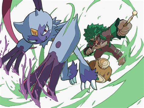 Rillaboom And Sneasler Pokemon Drawn By Debudebumetabo Danbooru